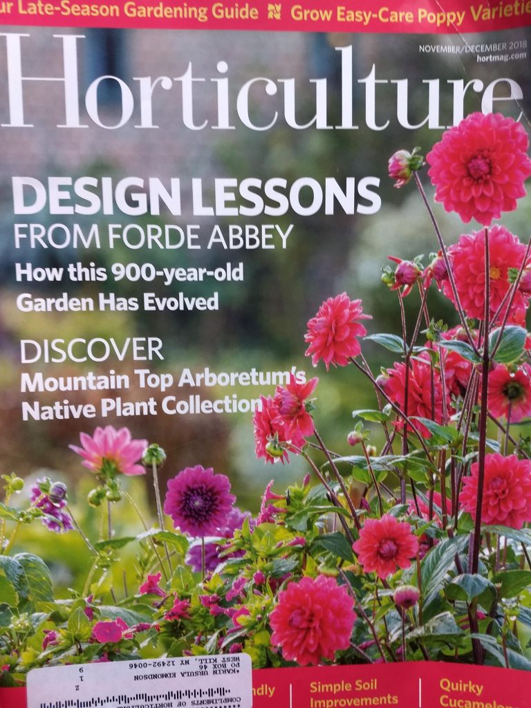 Mountaintop Arboretum featured in Horticulture Magazine